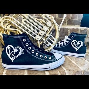 Converse | Shoes | Converse All Star High Top Musical Note Shoes | Poshmark